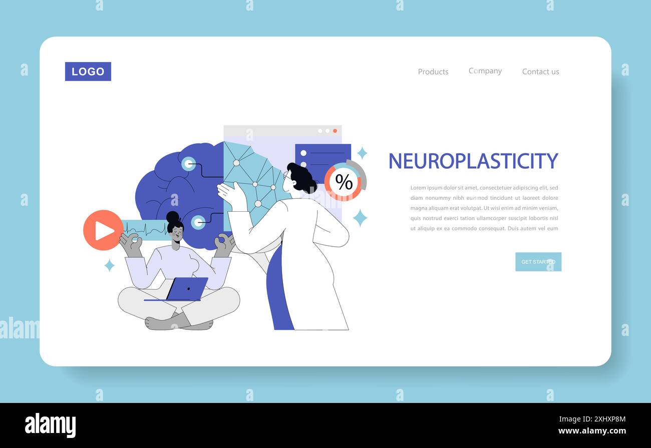 Neuroplasticity concept. Brain adaptability and mental growth ...