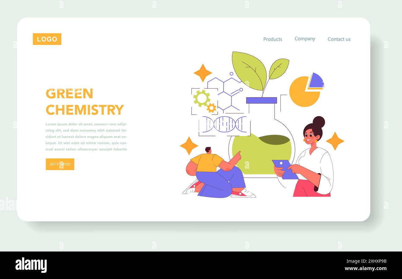 Green Chemistry concept. Eco-friendly innovation in science with ...