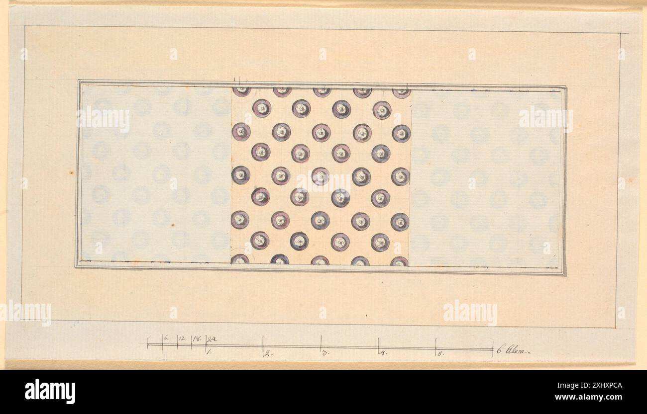 Drawing by Nicolai Abildgaard depicting a draft ceiling design with ...