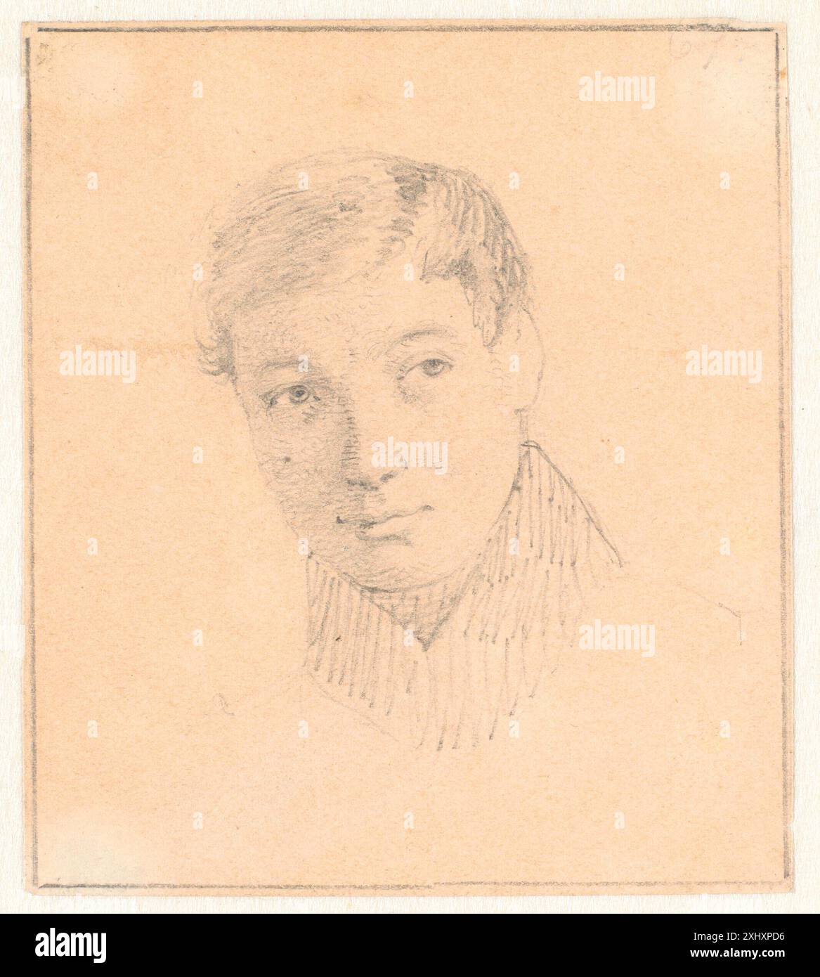 Drawing by Wilhelm Marstrand depicting Lorentz Ludvig Mozart ...