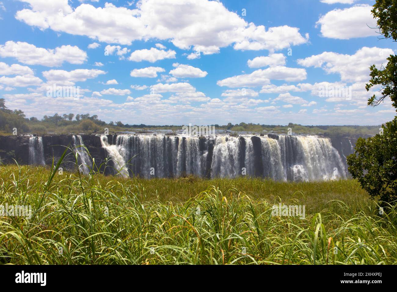 Famous waterfalls called Victoria Falls in Northern Zimbabwe. The ...