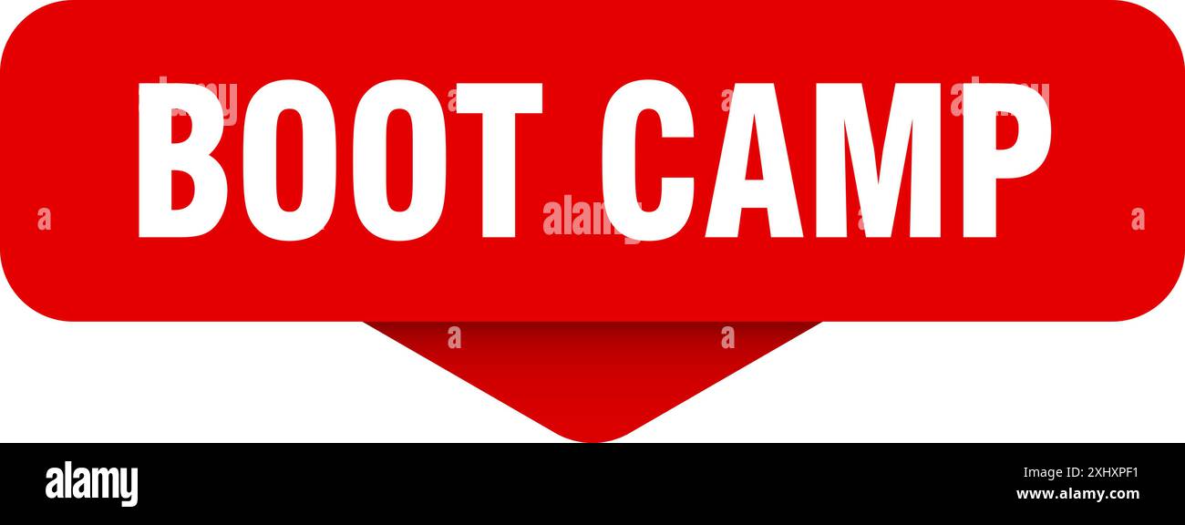 boot camp sticker. boot camp sign on transparent background ...