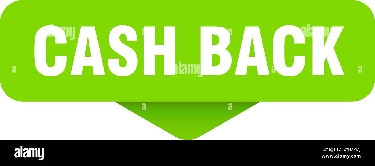 cash back sticker. cash back sign on transparent background ...
