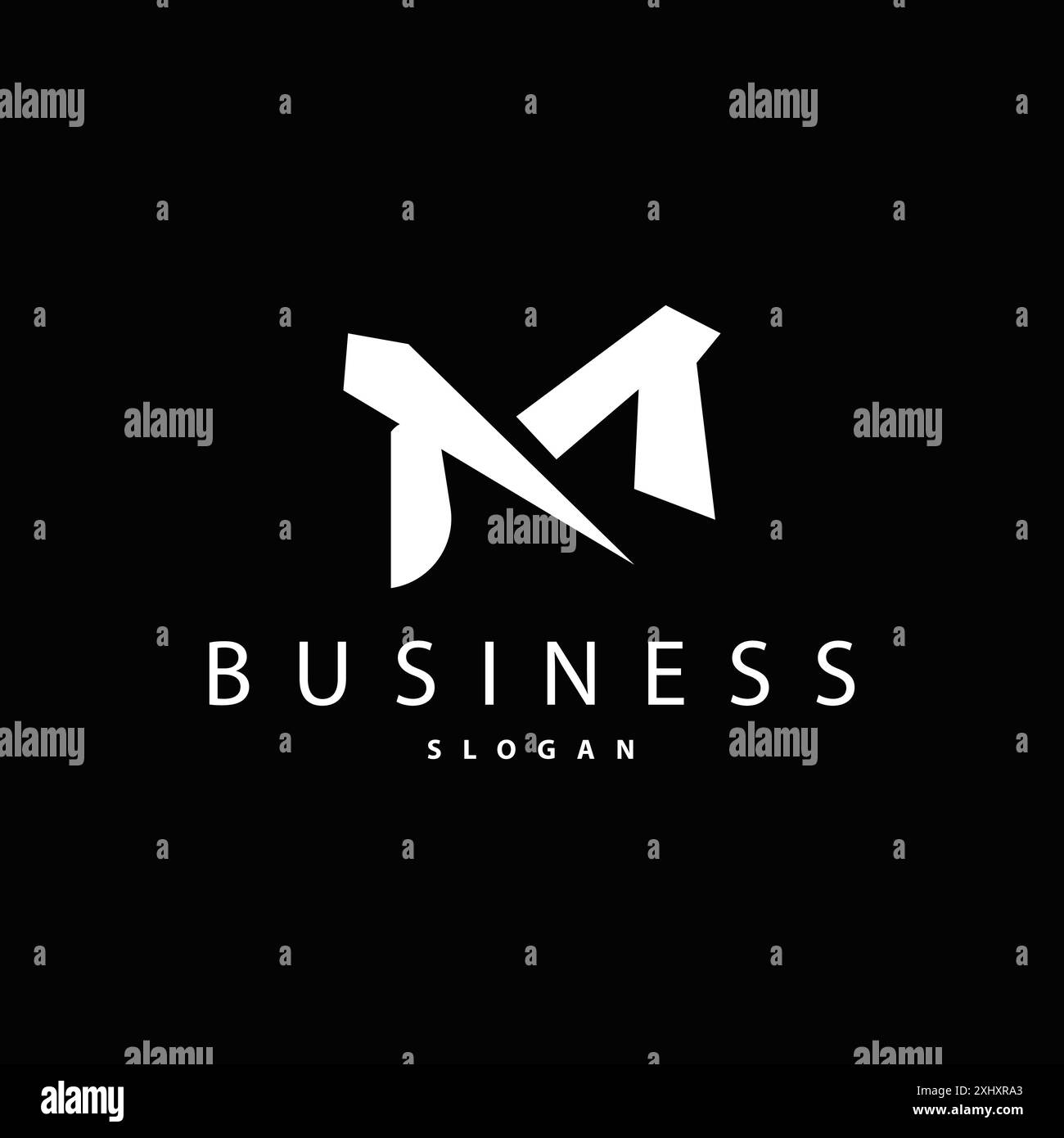 Initial Letter M Minimalist Logo Simple Logotype Vector Corporate ...