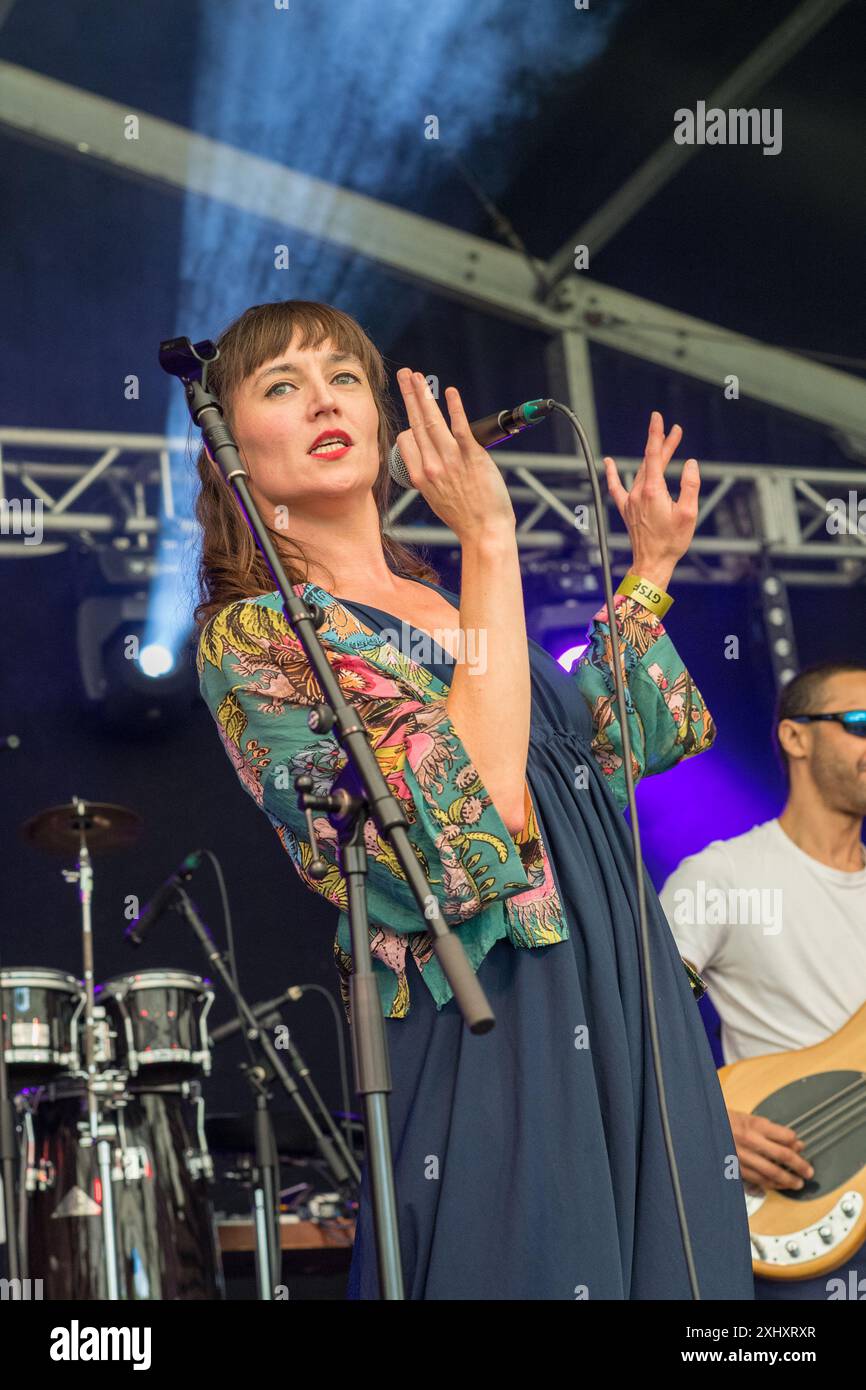 Cable Street Collective group performing live on stage at the 2024 Gate ...
