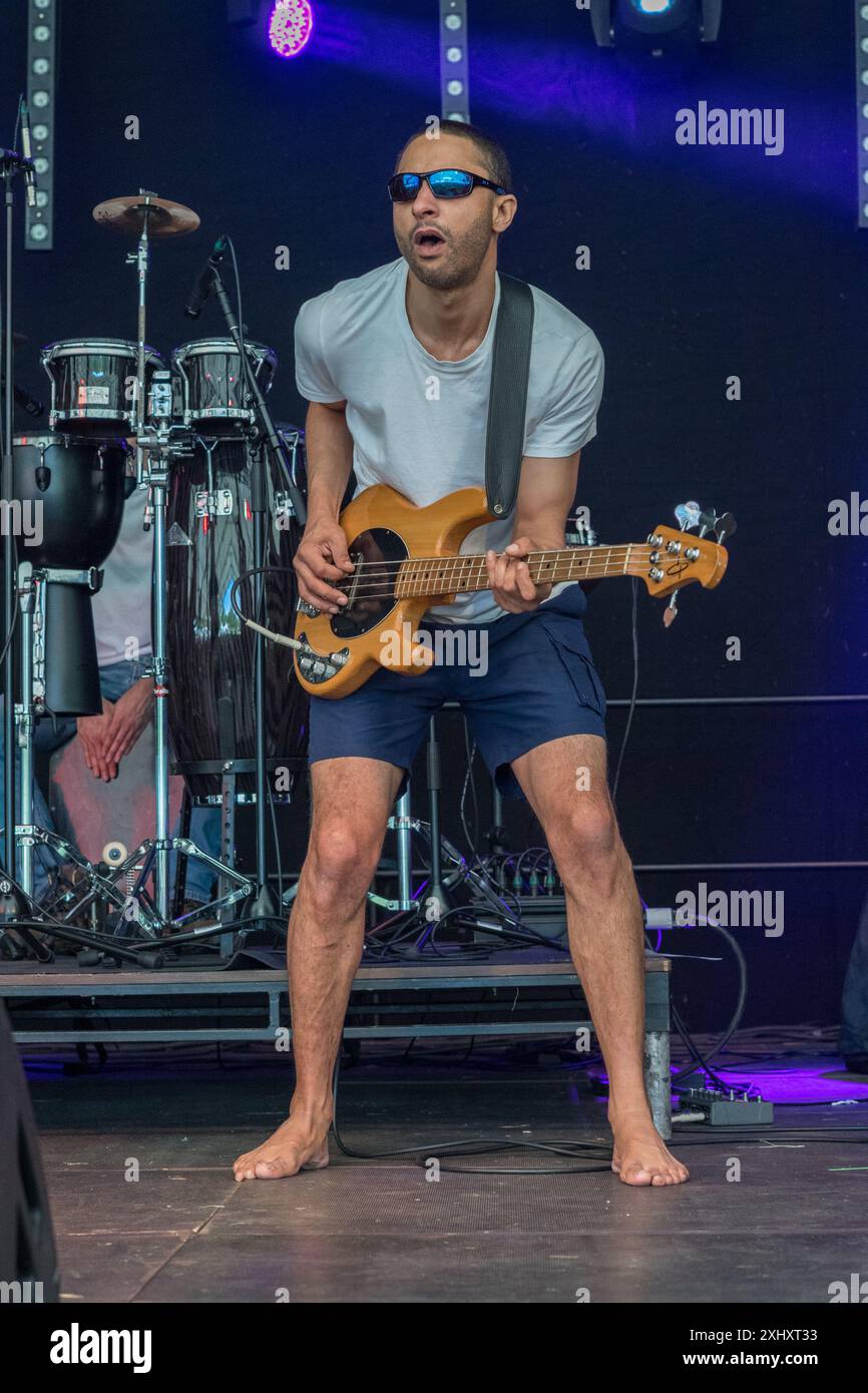 Cable Street Collective group performing live on stage at the 2024 Gate ...