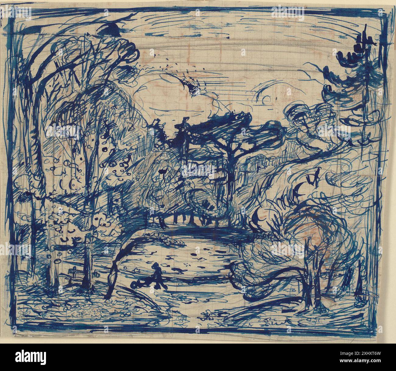 Forest interior with firewood la côte de grâce, Honfleur Friesz, Emile ...