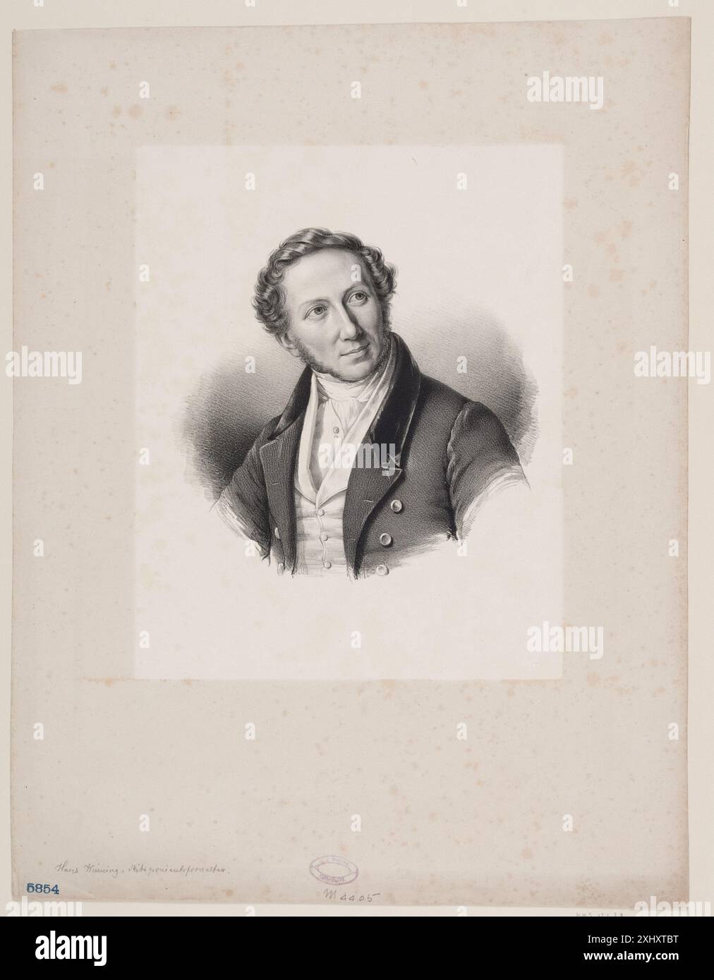 H.C.E. Winning Bærentzen, Emil Ditlev 1799 - 1868 Lithograph, Print ...