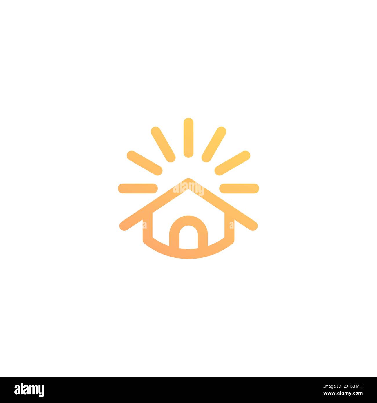 Solar home logo hi-res stock photography and images - Alamy