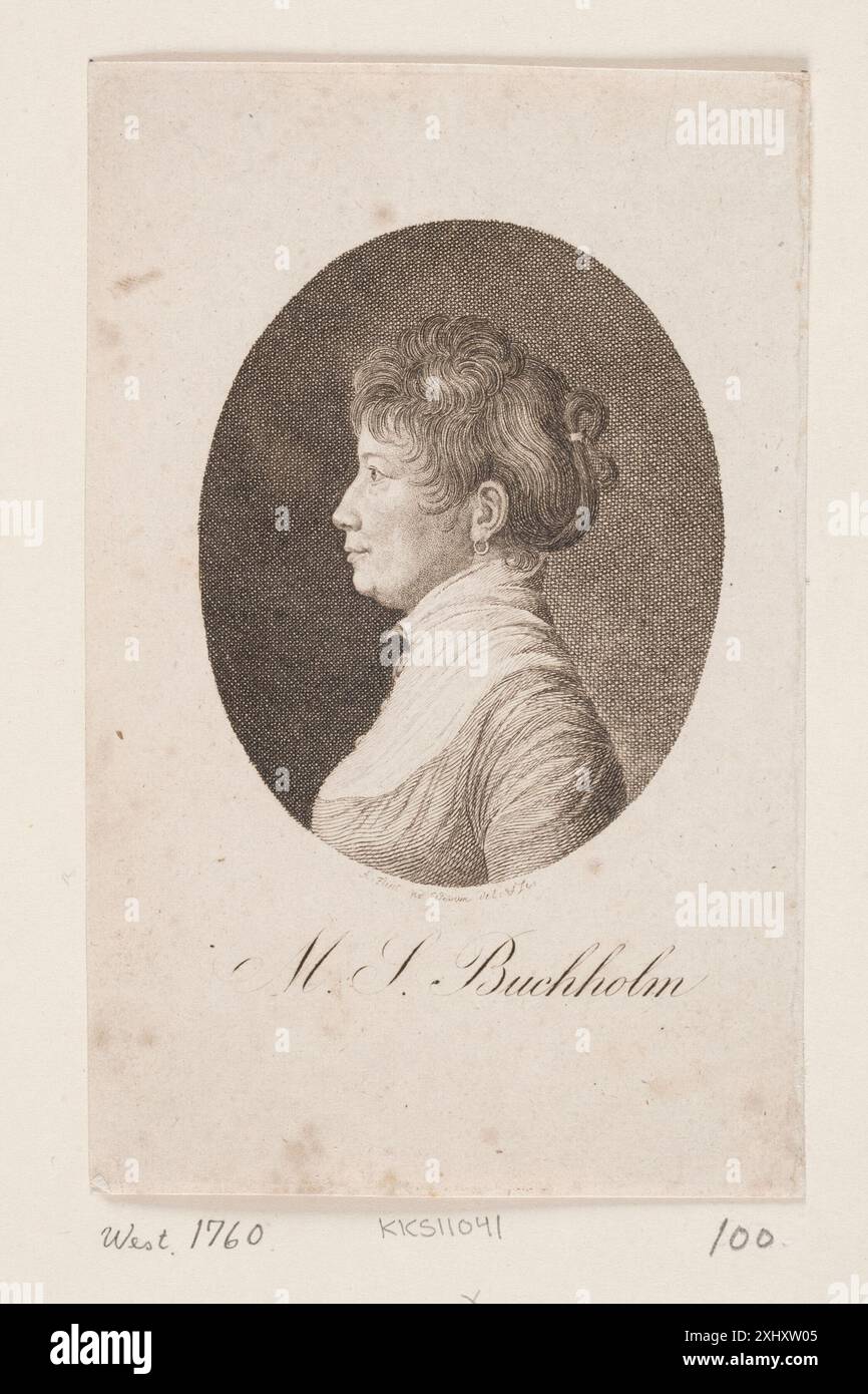 Magdalene Sophie Buchholm Flint, Andreas 1767 - 1824 Copper engraving ...