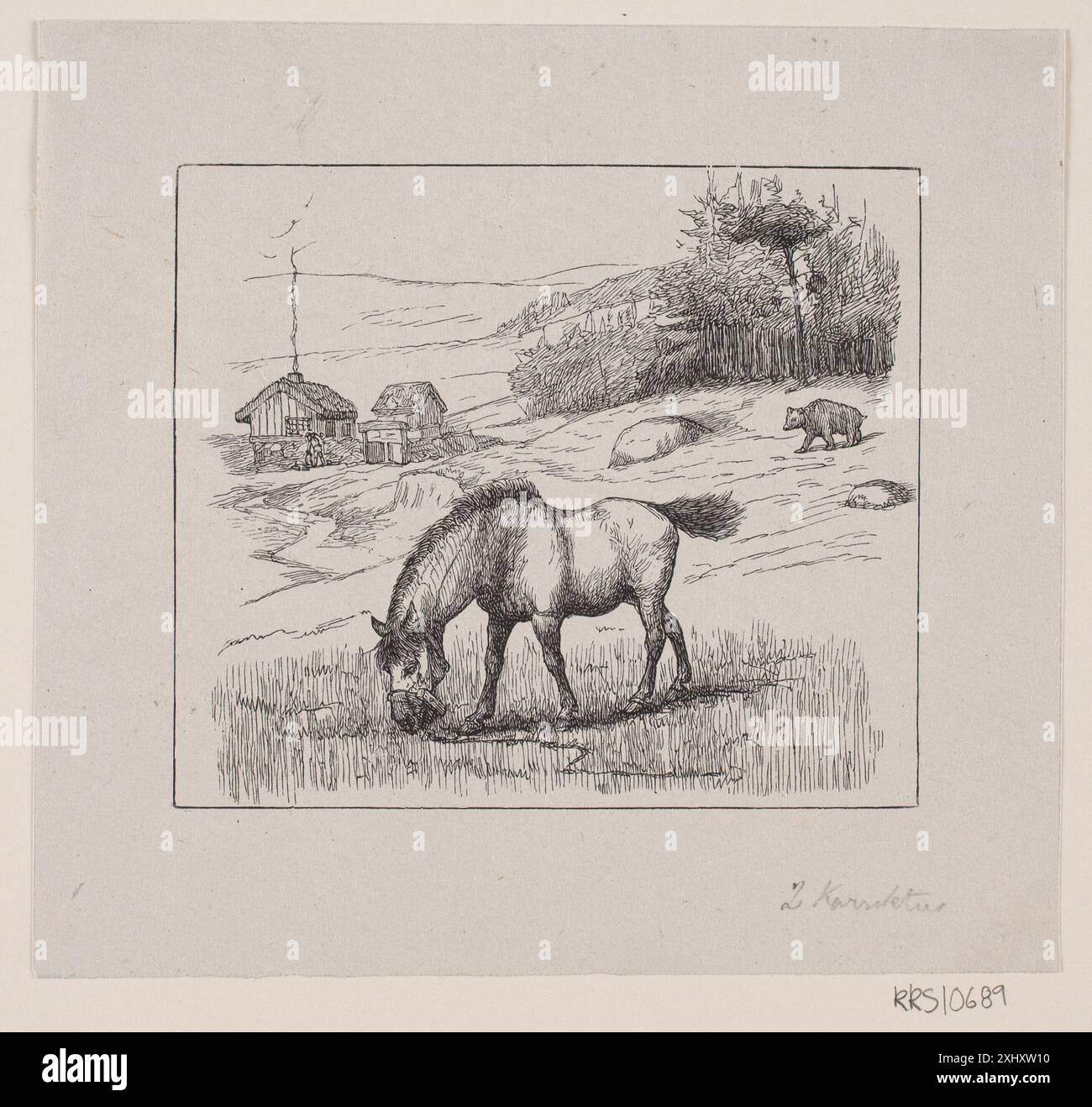 Nordbakke Blom, Alexander 1860 - 1934 Xylograph, Print Nordbakke Stock ...