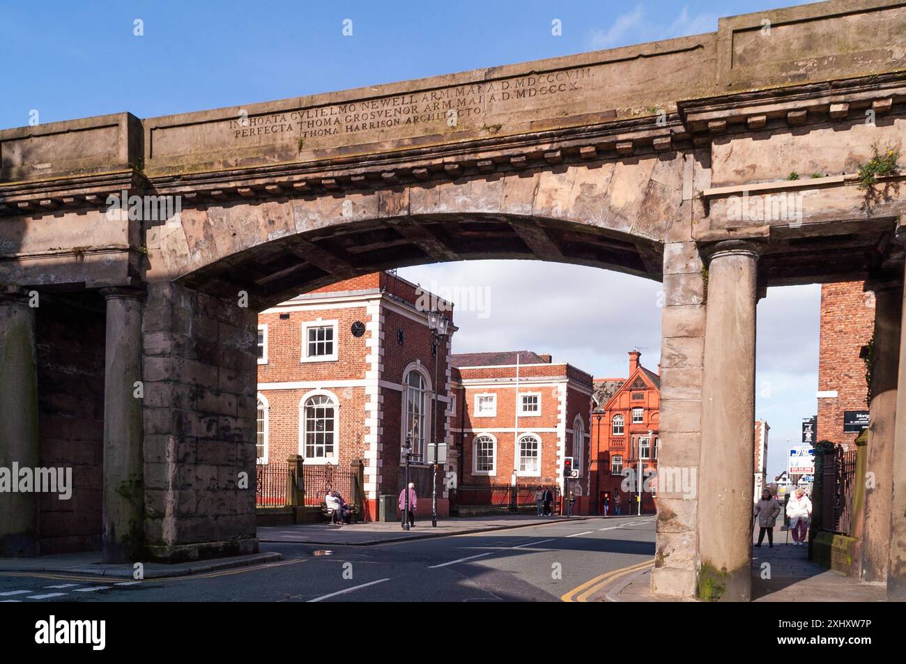 Historical architecture and buildings in the city centre, Chester ...