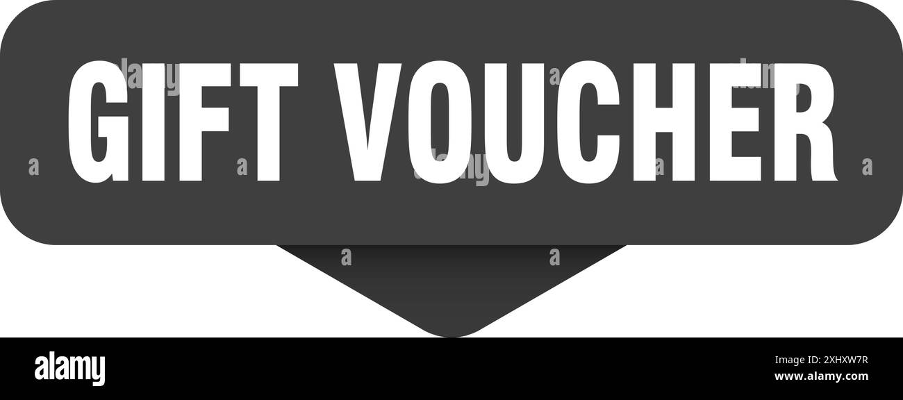 gift voucher sticker. gift voucher sign on transparent background ...