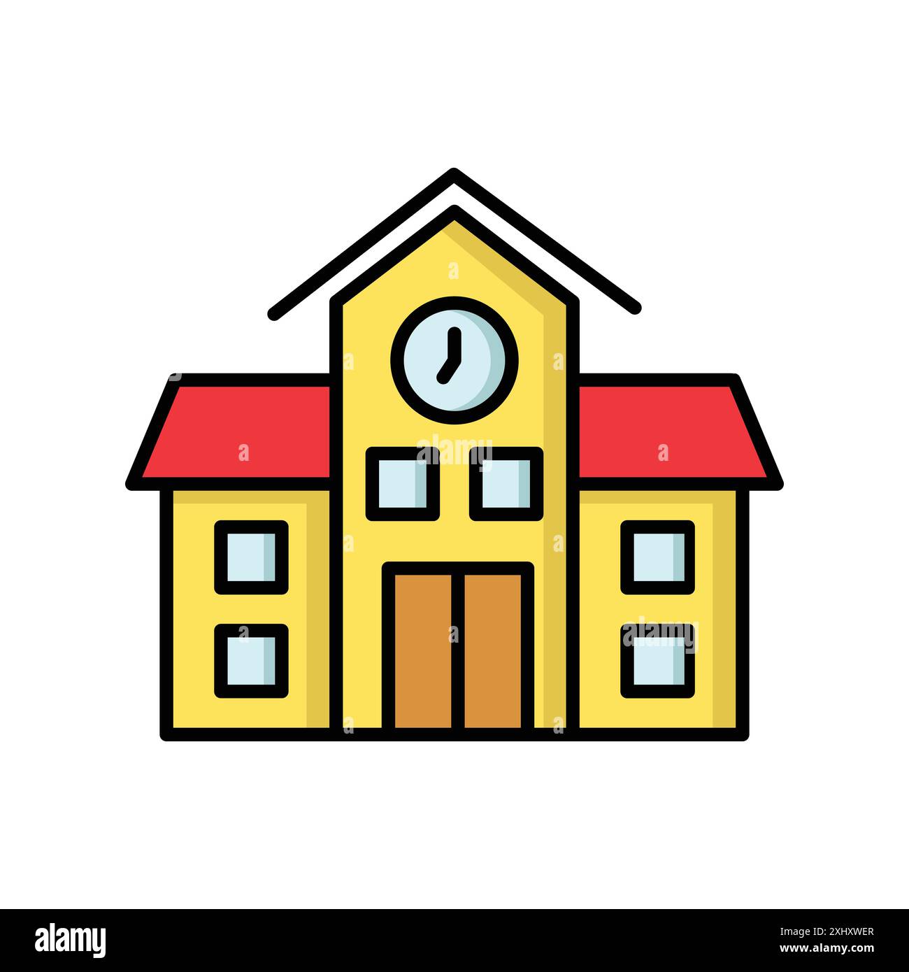 School building Cut Out Stock Images & Pictures - Alamy