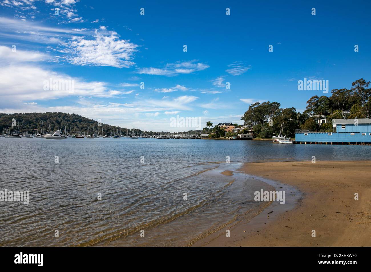 Pittwater in Sydney northern beaches region with Bayview yacht sailing ...
