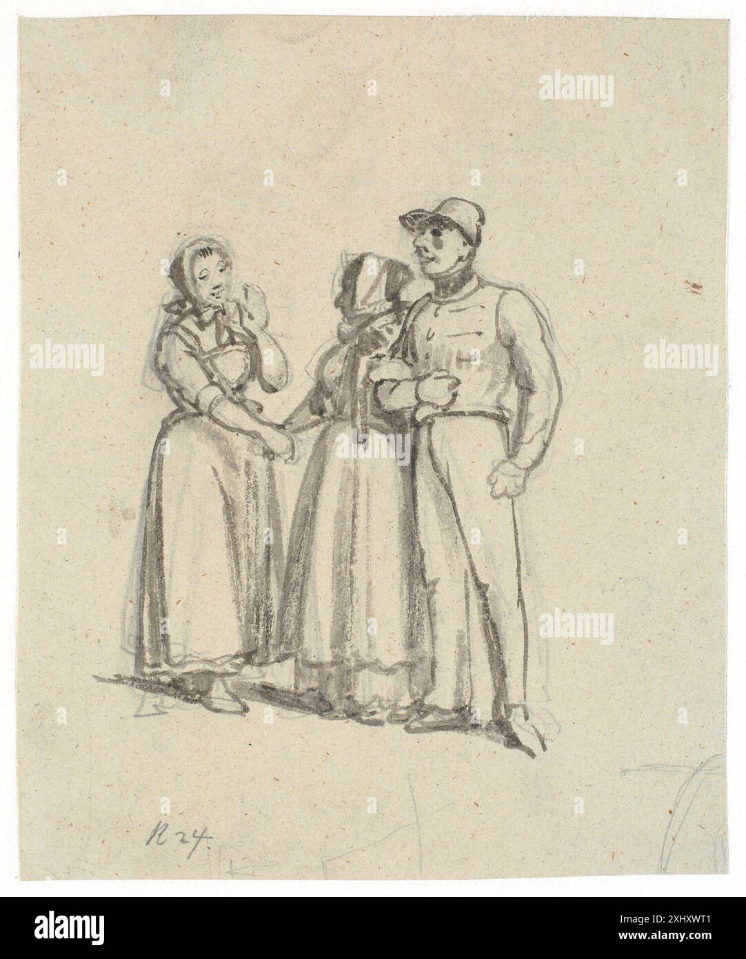 The soldier's mother meets an acquaintance Marstrand, Wilhelm 1810 ...