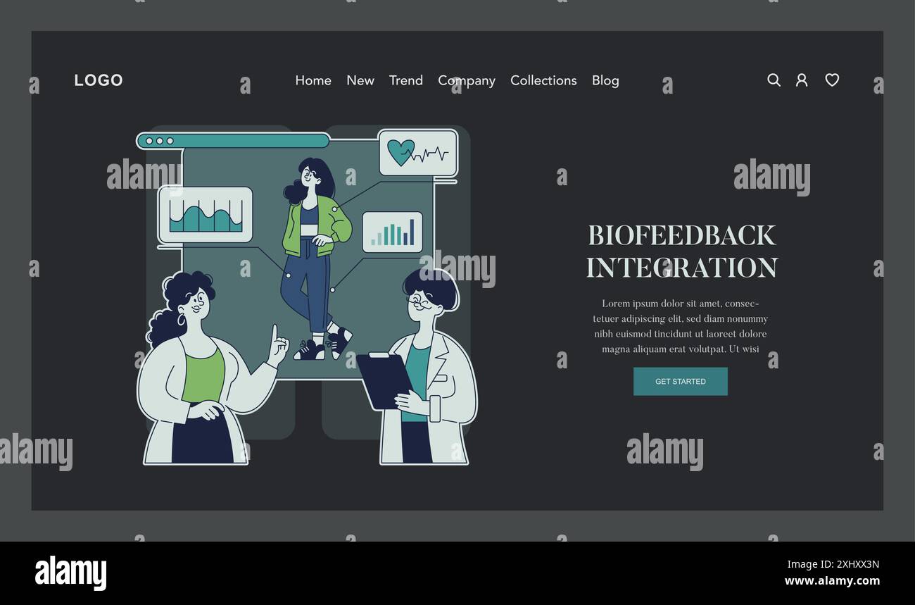 Biofeedback monitoring Stock Vector Images - Alamy