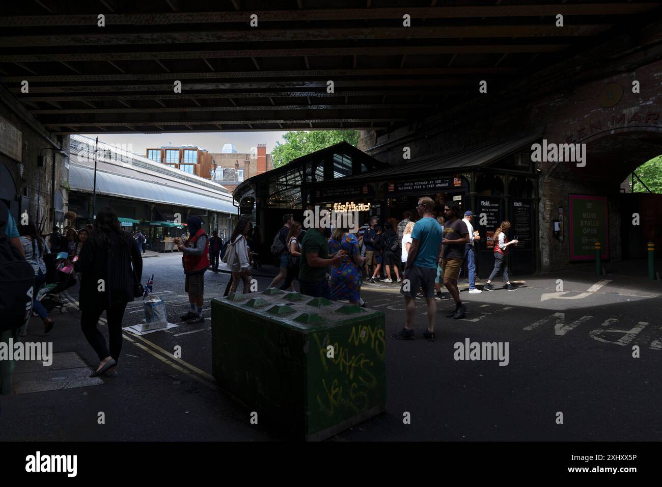 London - 06 10 2022: Railway underpass at Borough Market Stock Photo ...