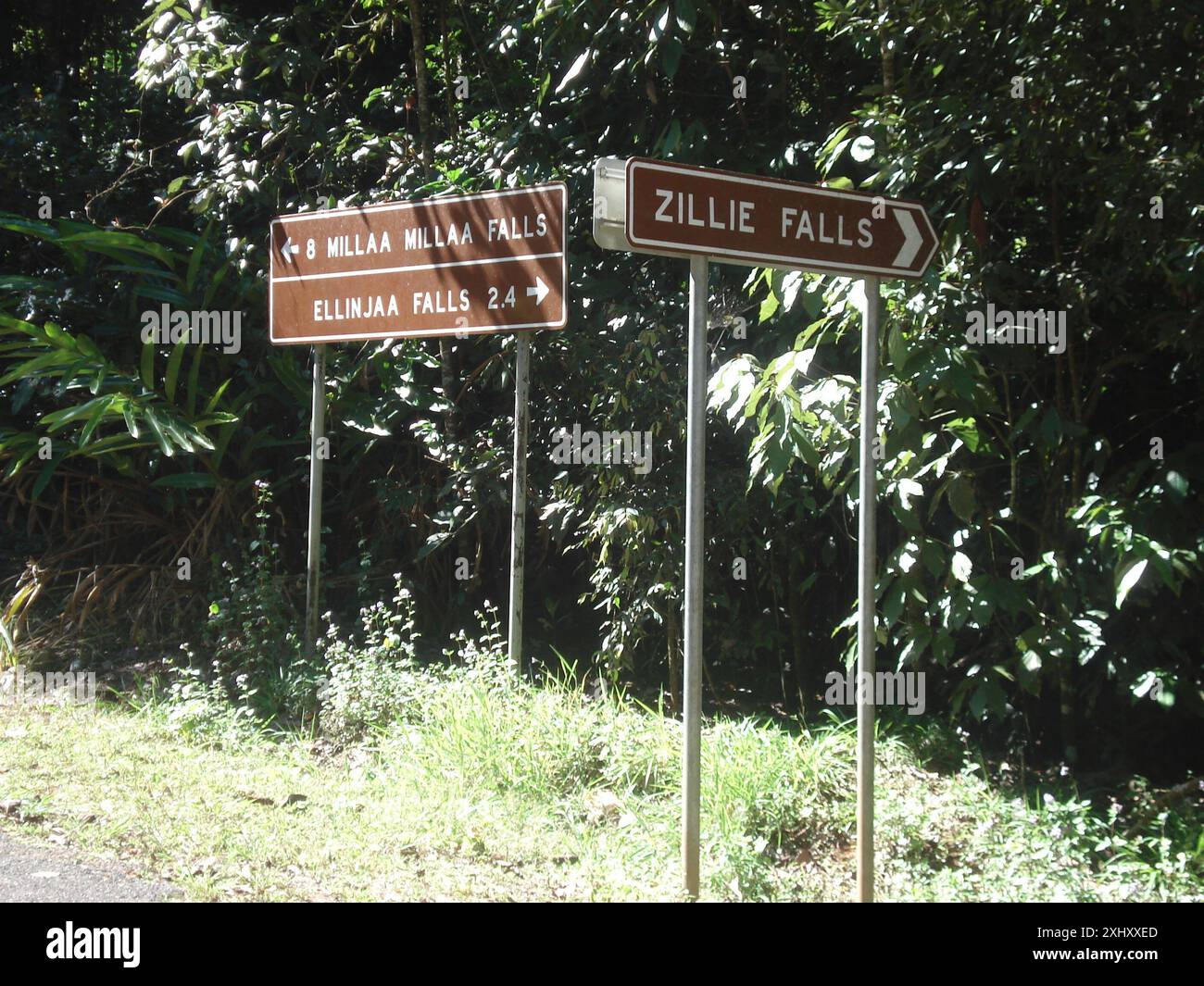 Atherton Tablelands, Australia. 01st Sep, 2009. A sign points to the ...