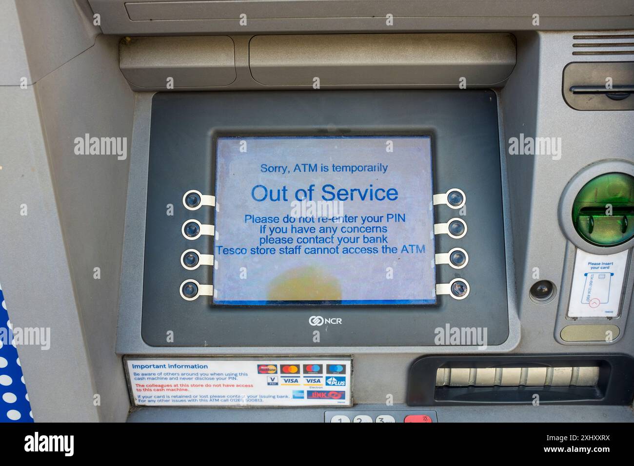 Out of Service ATM, Ventnor, Isle of Wight, UK Stock Photo - Alamy