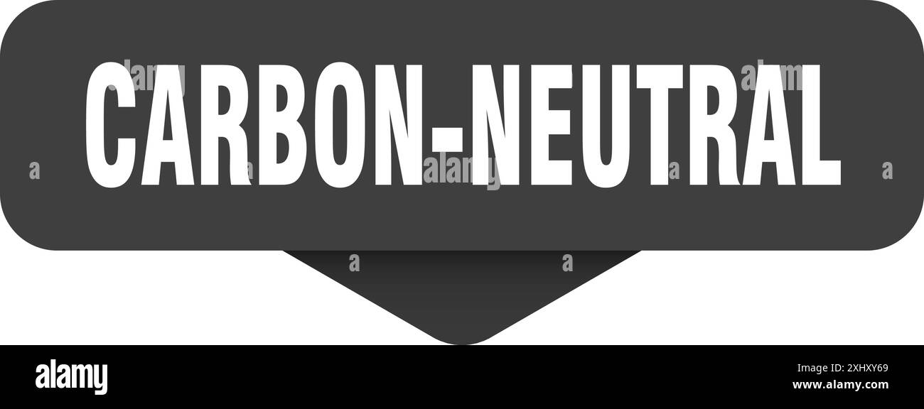 carbon-neutral sticker. carbon-neutral sign on transparent background ...