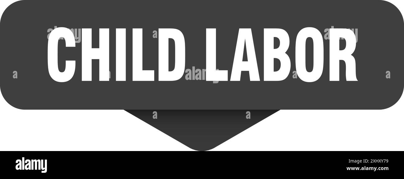 child labor sticker. child labor sign on transparent background ...