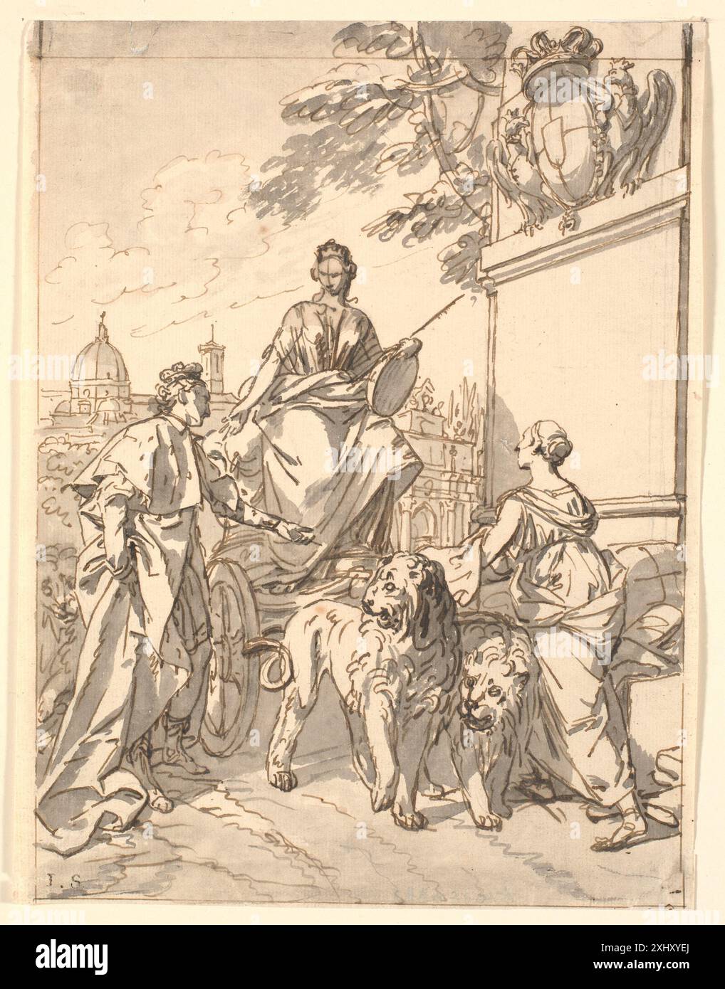 Allegorical magazine on the occasion of Duke Franz III's entry into ...