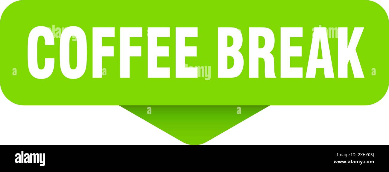 coffee break sticker. coffee break sign on transparent background ...