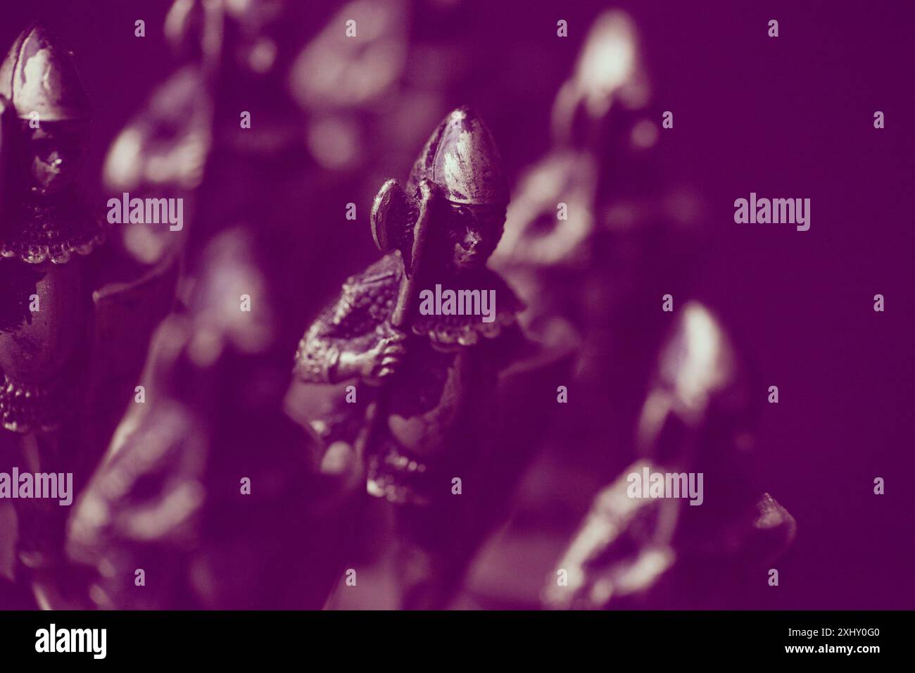 Pewter chess pieces are posed in portrait like images Stock Photo - Alamy