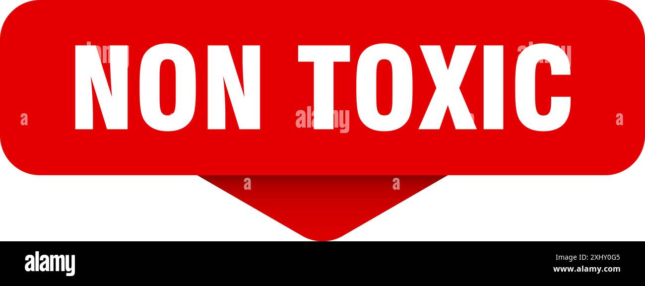 non toxic sticker. non toxic sign on transparent background ...