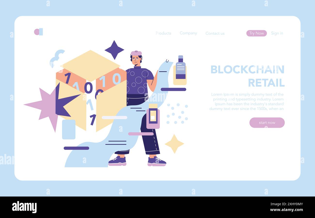 Retail Technology concept. Digital transformation in shopping with ...