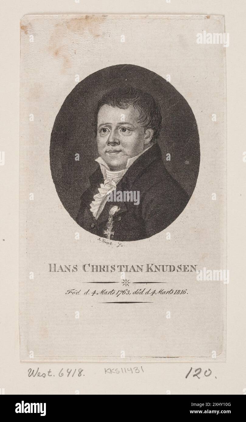 Hans Christian Knudsen Flint, Andreas 1767 - 1824 Copper engraving ...