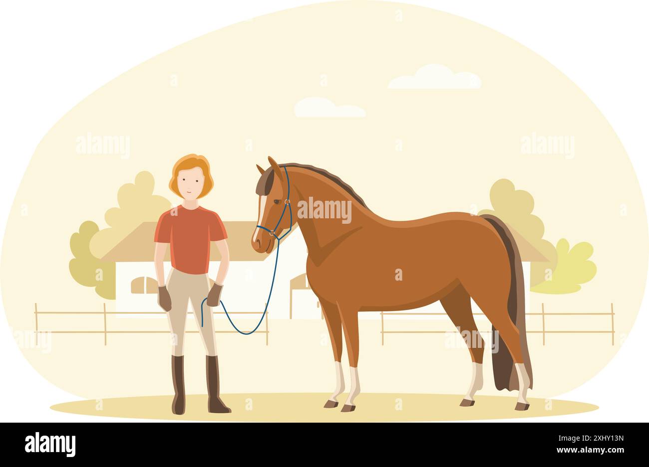 Stables horse show Stock Vector Images - Alamy
