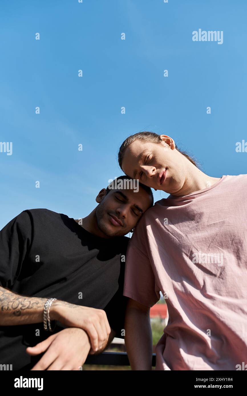 Two gay men relaxing on hi-res stock photography and images - Alamy