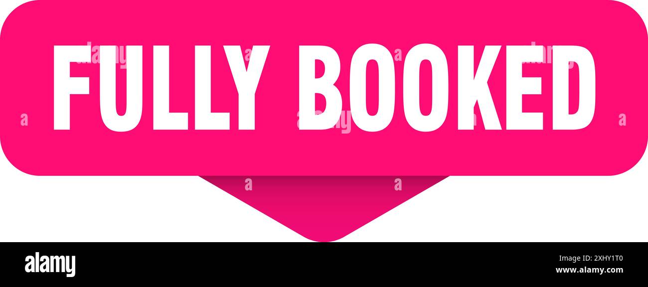 fully booked sticker. fully booked sign on transparent background ...