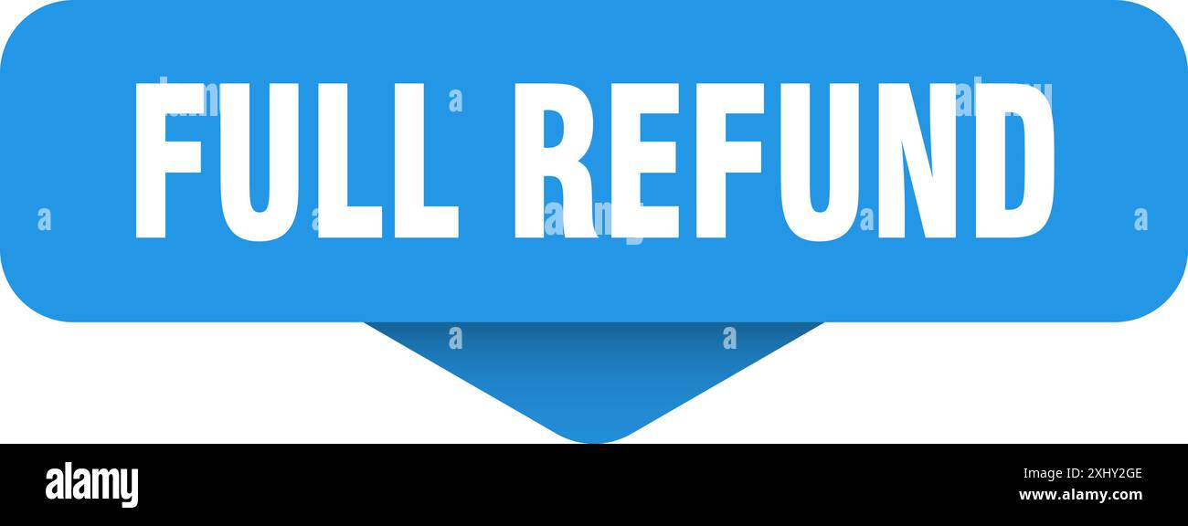 full refund sticker. full refund sign on transparent background ...