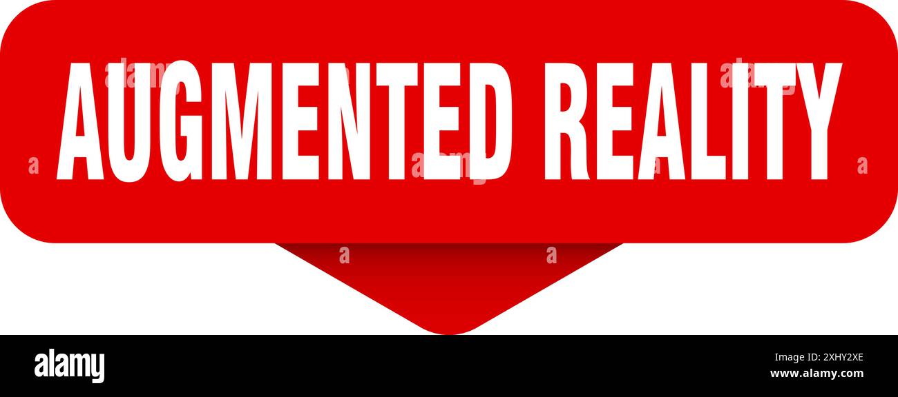 augmented reality sticker. augmented reality sign on transparent ...