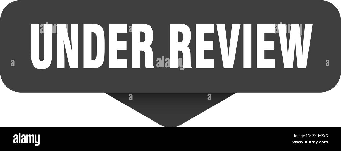 under review sticker. under review sign on transparent background ...
