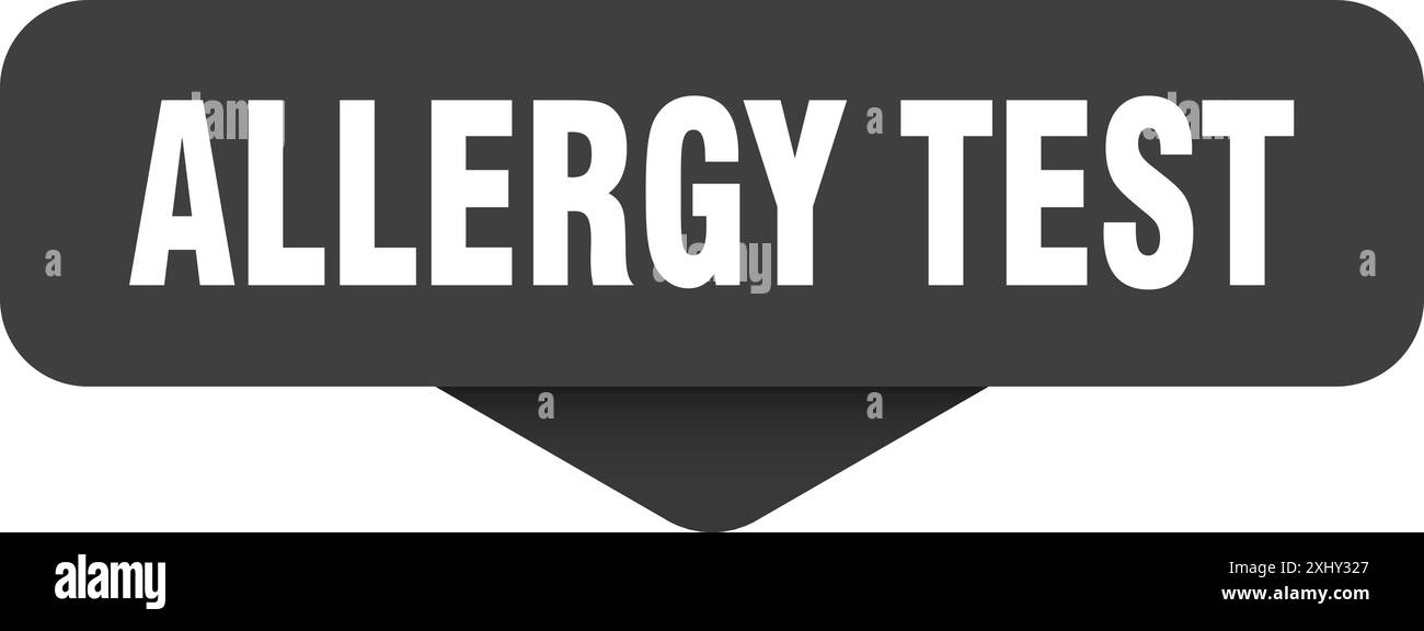 allergy test sticker. allergy test sign on transparent background ...