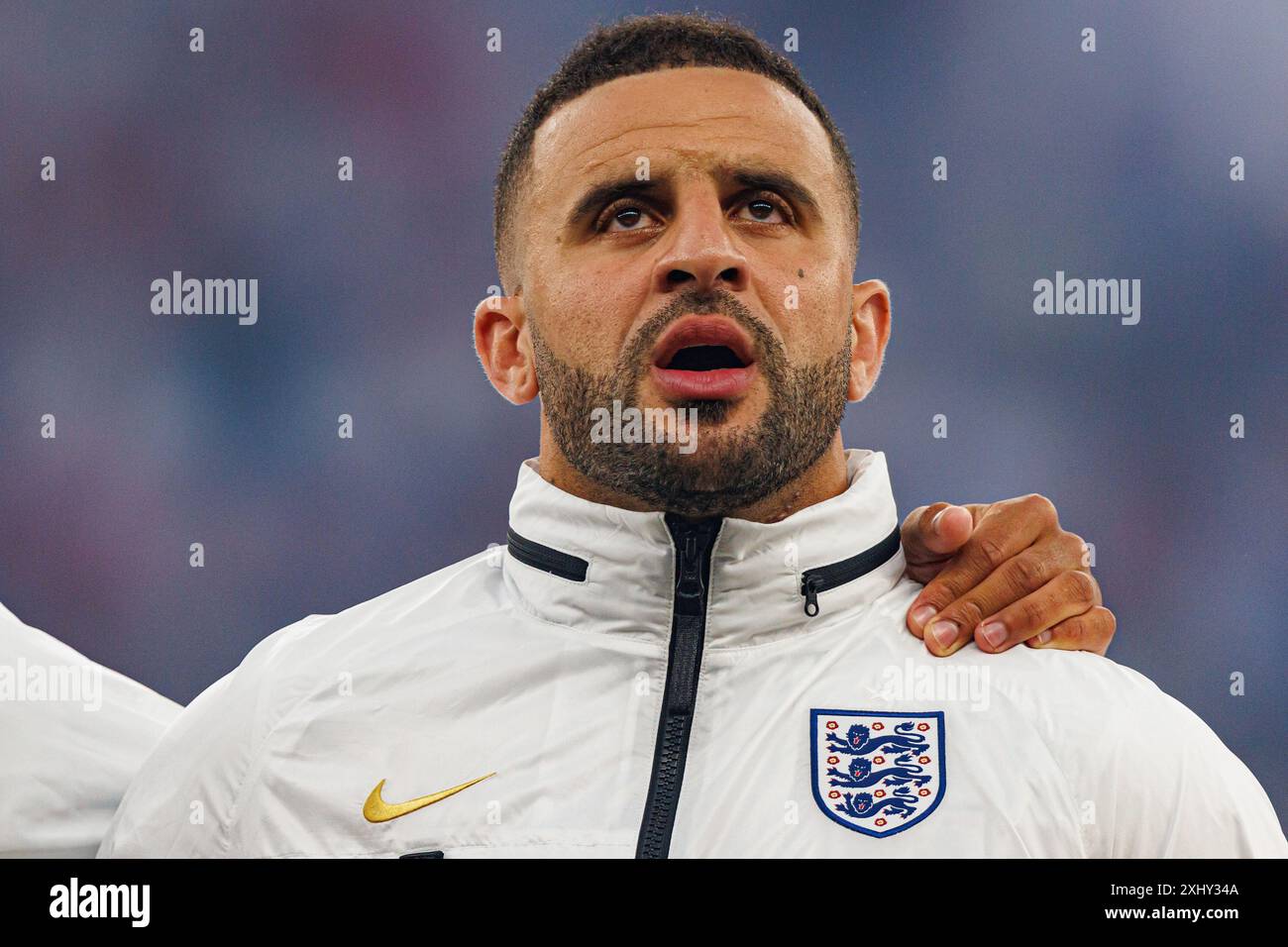 Berlin, Germany. 14th July, 2024. Kyle Walker (England) seen during the ...