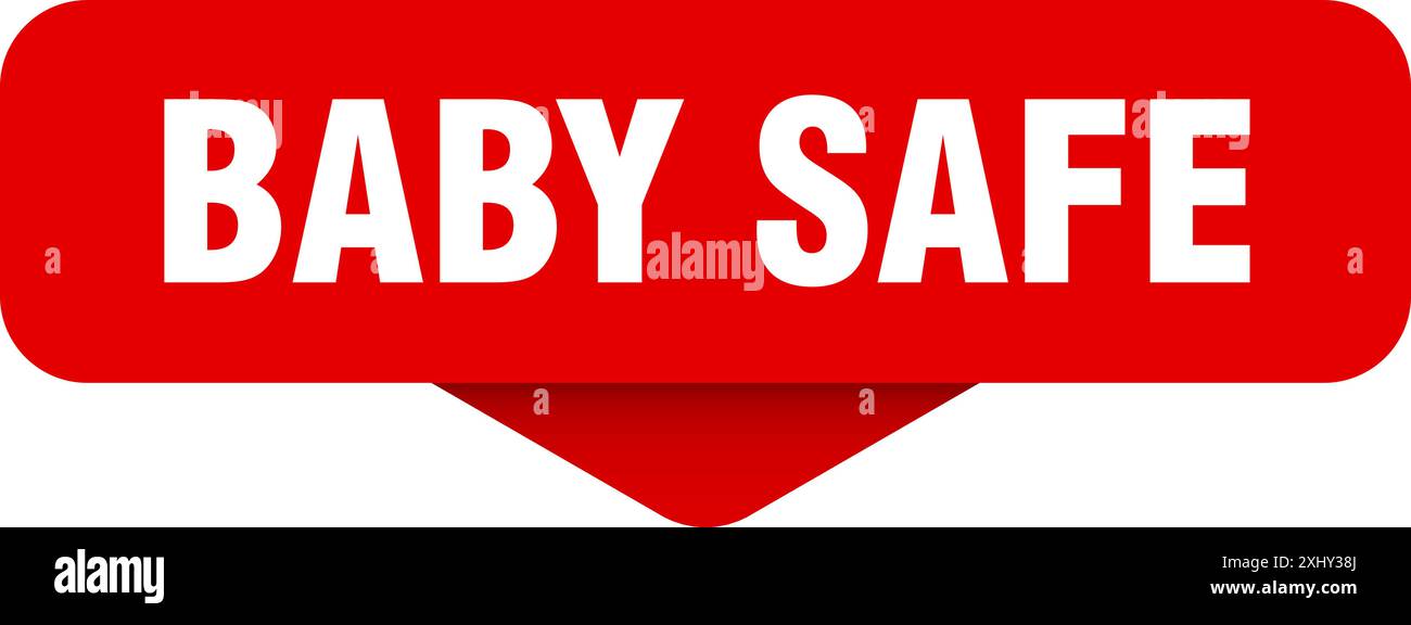 baby safe sticker. baby safe sign on transparent background ...