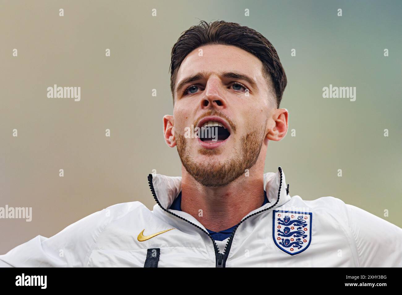 Berlin, Germany. 14th July, 2024. Declan Rice (England) was seen during ...