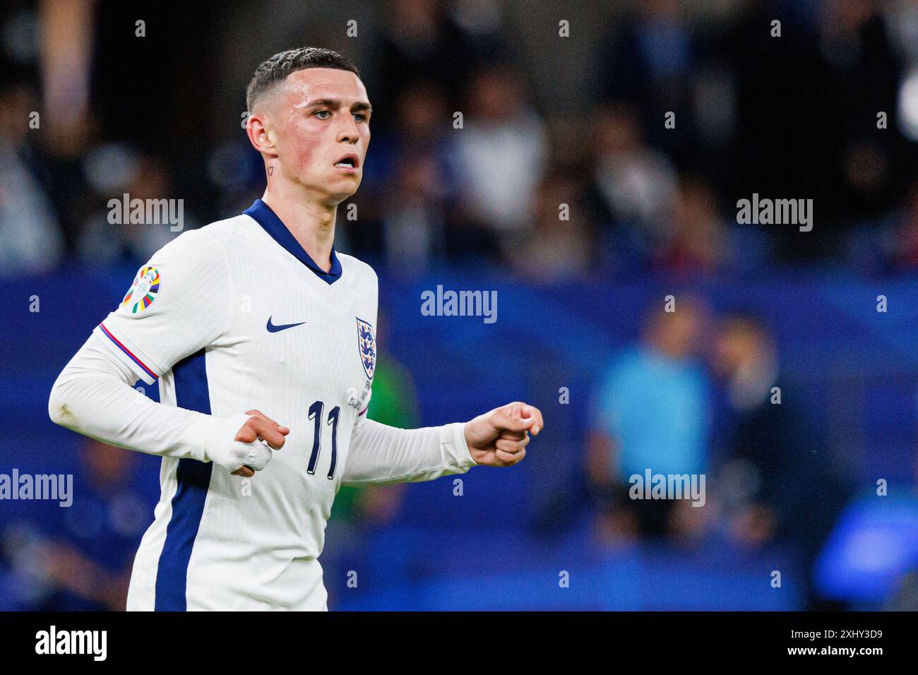 Berlin, Germany. 14th July, 2024. Phil Foden (England) was seen during ...