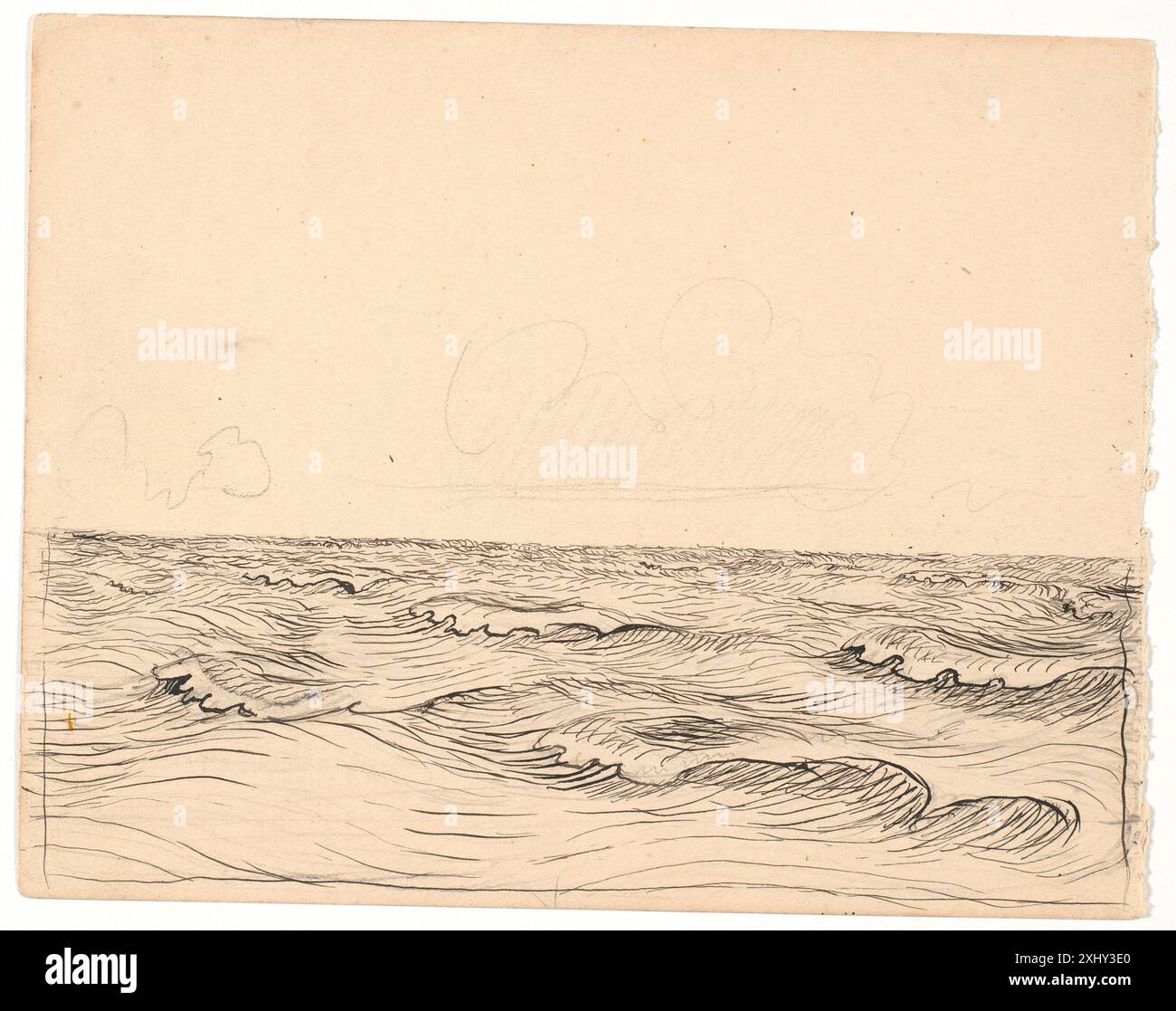 Schematic drawing of wave movement Christiansen, Poul S. 1855 - 1933 ...