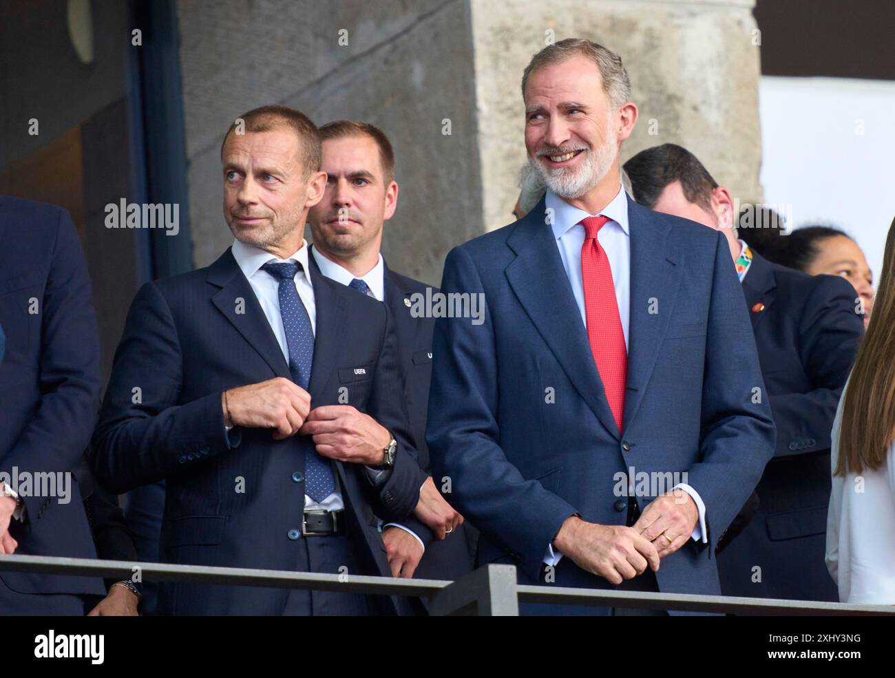 Aleksander CEFERIN, UEFA Präsident talks to Felipe VI. König von ...