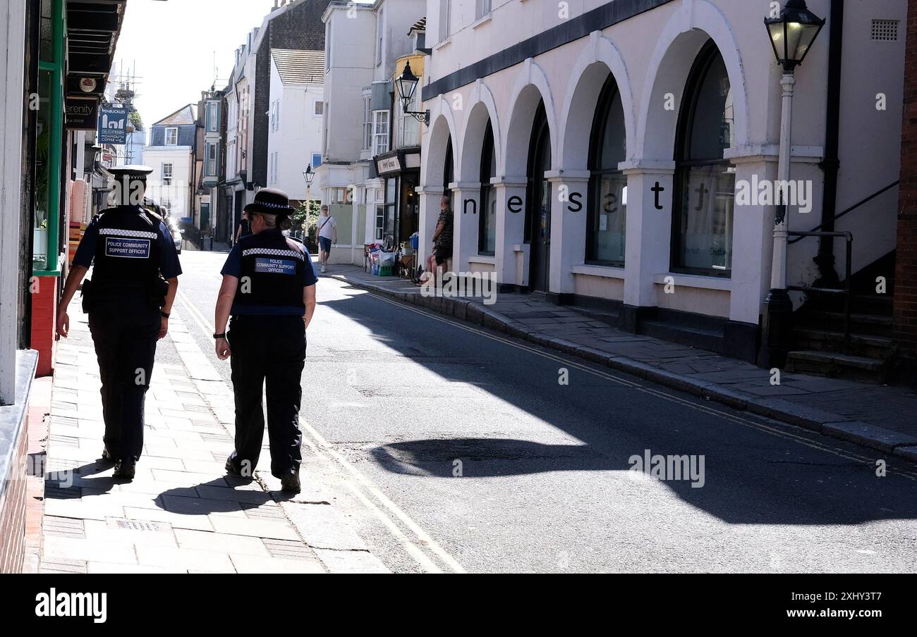 police community support officers in hastings seaside town,east sussex ...