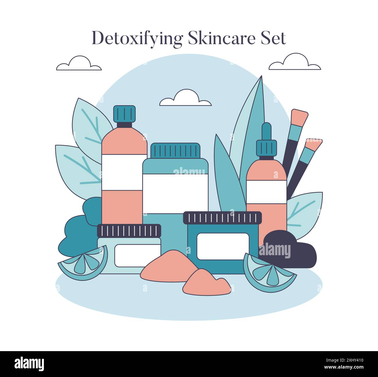 Natural rejuvenation Stock Vector Images - Alamy