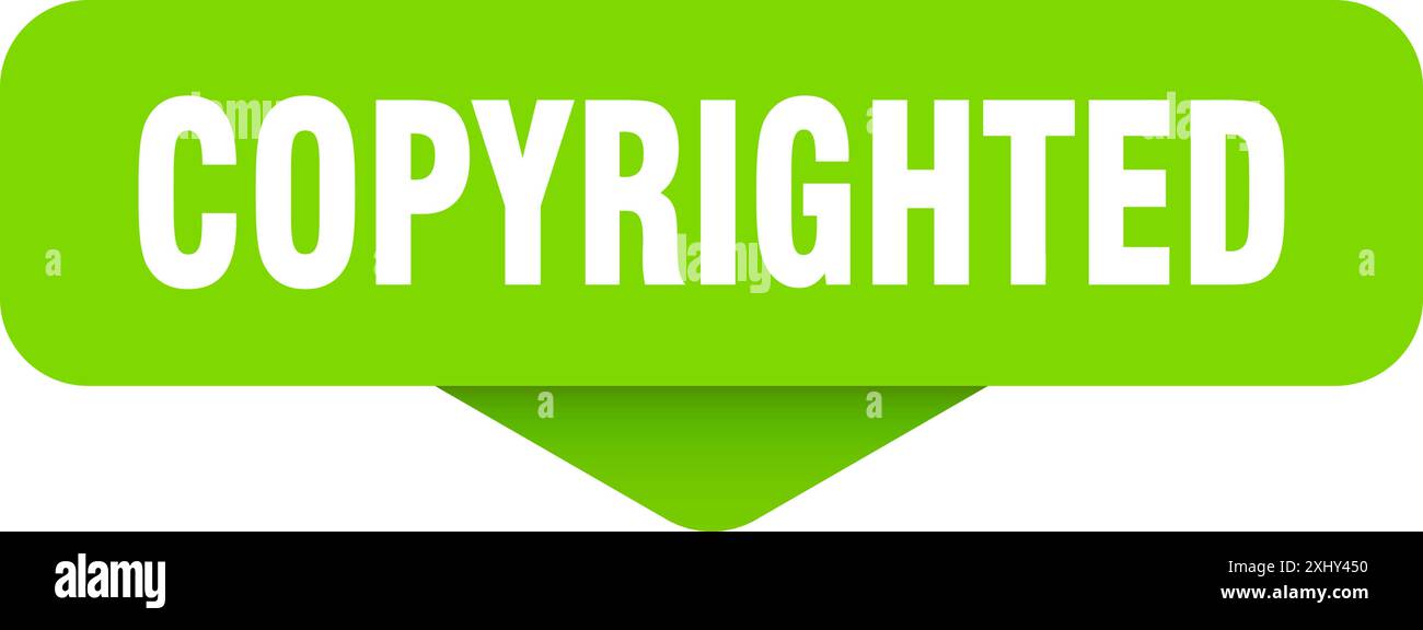 copyrighted sticker. copyrighted sign on transparent background ...