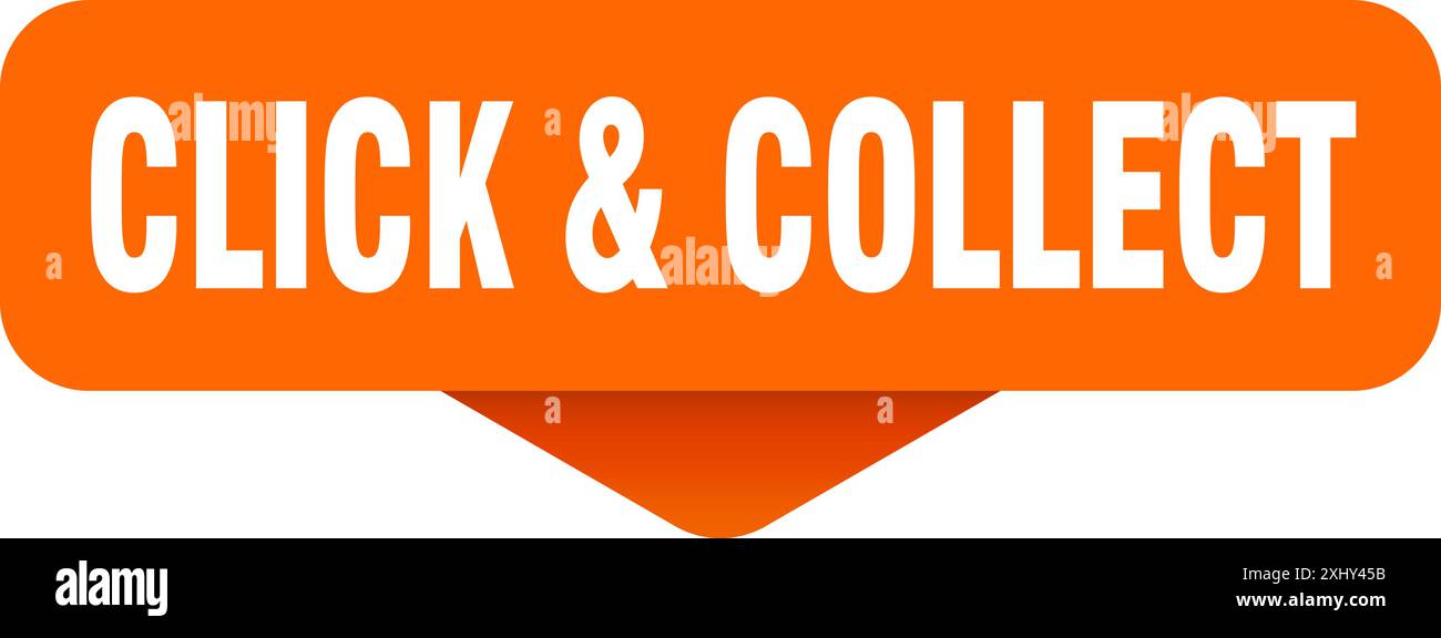 click & collect sticker. click & collect sign on transparent background ...