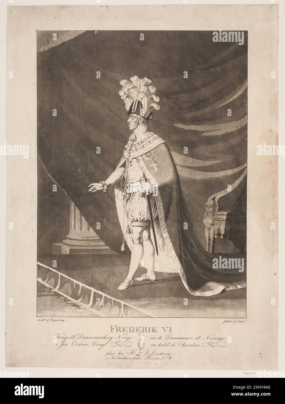 Frederik vi in the suitcase Senn, Johannes 1780 - 1861, Eckersberg, C.W ...